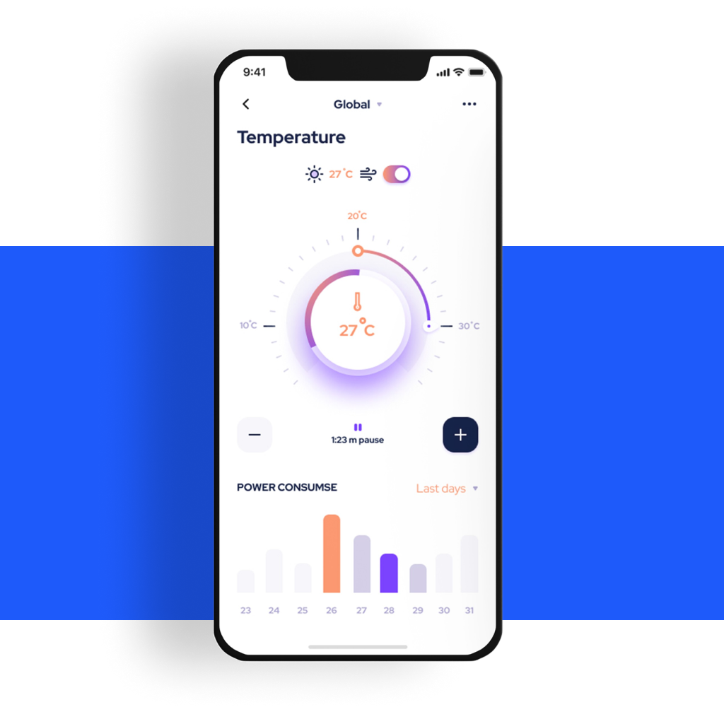 Responsive smarthome website