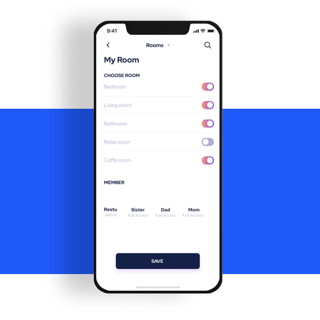 Responsive smarthome website